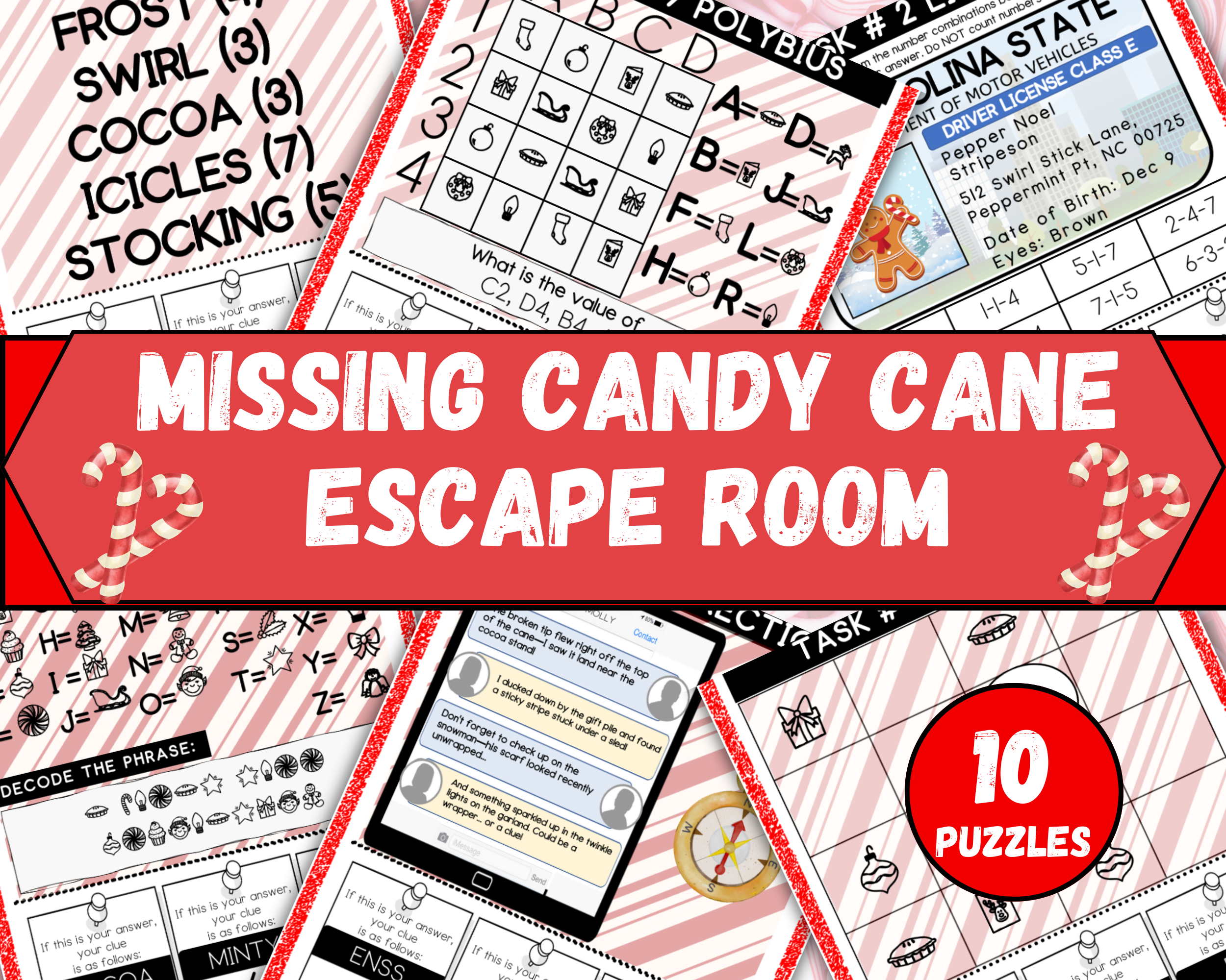 Candy Cane Escape Room – OverThePartyTable